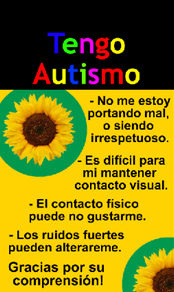 Autism Tag - Spanish – Project Protect
