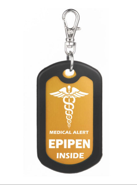 Medical Alert - Epipen Inside Dog Tag Bag Tag – Project Protect