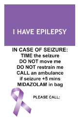 Retractable Tag - Epilepsy Alert – Project Protect