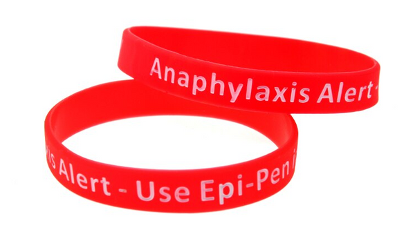 Anaphylaxis Alert - Use Epi-Pen Silicone Wristband – Project Protect
