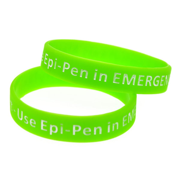 Anaphylaxis Alert - Use Epi-Pen Silicone Wristband – Project Protect