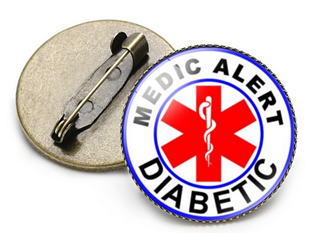 Medic Alert Diabetic - Button Badge – Project Protect